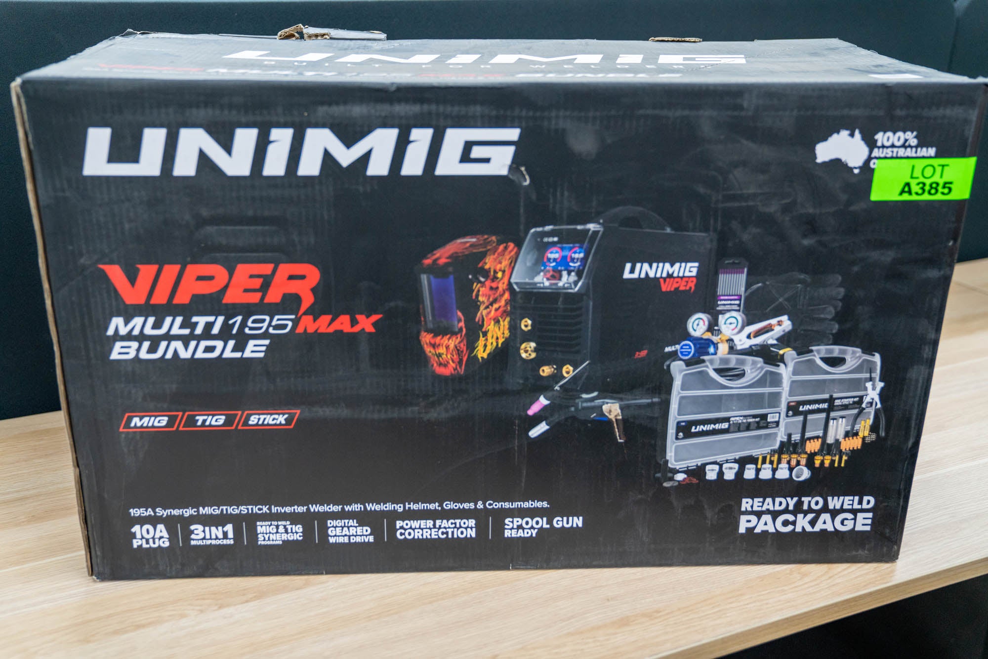 LOT A385 - VIPER MULTI 195 MAX BUNDLE – UNIMIG